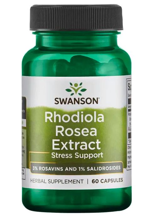 Swanson Rhodiola Rosea Extract (Rozchodnice růžová extrakt), 60 kapslí ...
